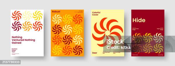 Desain Laporan Terisolasi Tata Letak Sampul Buku Modern Template