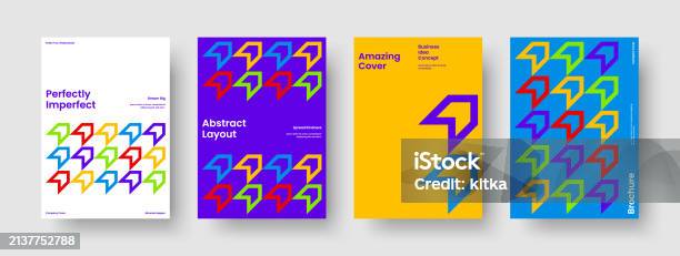 Template Banner Modern Tata Letak Laporan Terisolasi Desain Poster