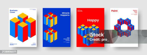 Template Brosur Abstrak Desain Banner Terisolasi Tata Letak Laporan
