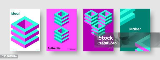 Tata Letak Poster Kreatif Template Flyer Abstrak Desain Laporan