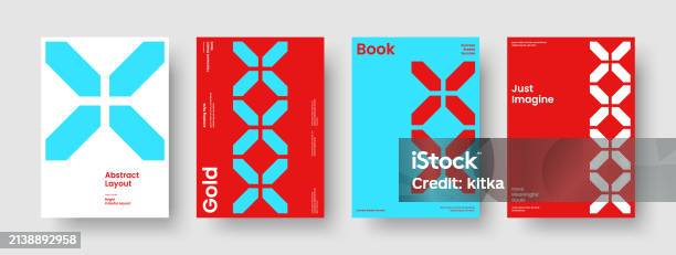 Desain Poster Modern Tata Letak Laporan Kreatif Template Latar Belakang