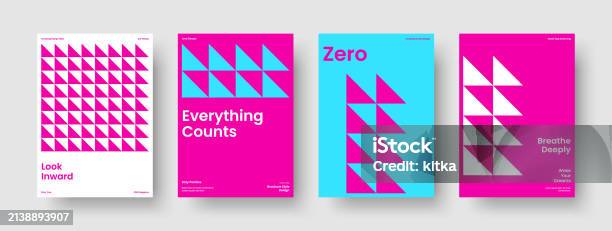 Template Laporan Geometris Tata Letak Sampul Buku Modern Desain Banner