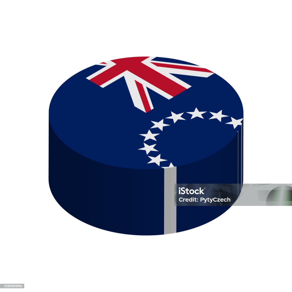 Isometric 3d Circle Vector Flag Of Cook Islands Stock Illustration ... Isometric 3d Circle Vector Flag Of Cook Islands Stock Illustration ...