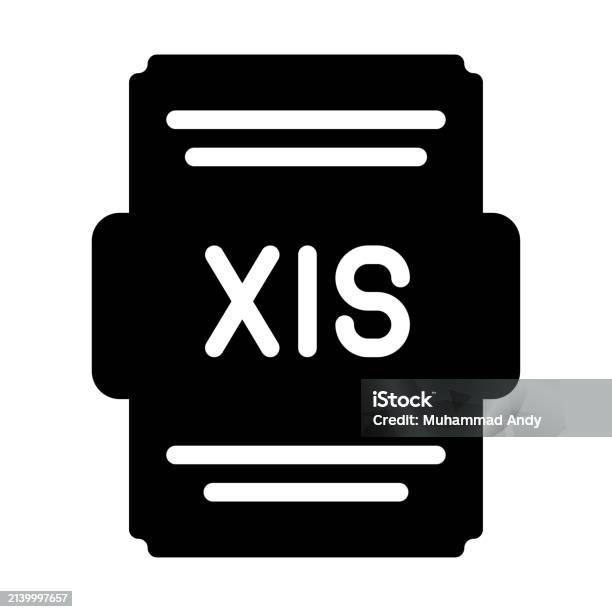 Xls File Icon Solid Style Spreadsheet File Type Extension Format Icons