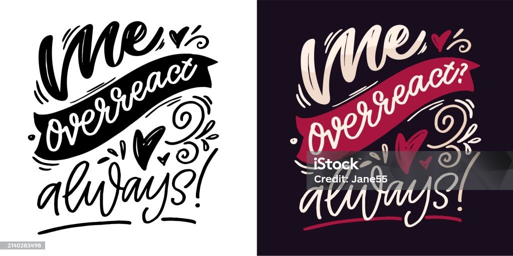 Set With Hand Drawn Lettering Quotes In Modern Calligraphy Style