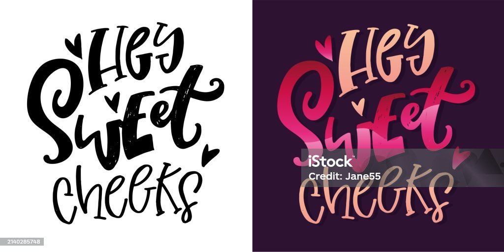 Set With Hand Drawn Lettering Quotes In Modern Calligraphy Style