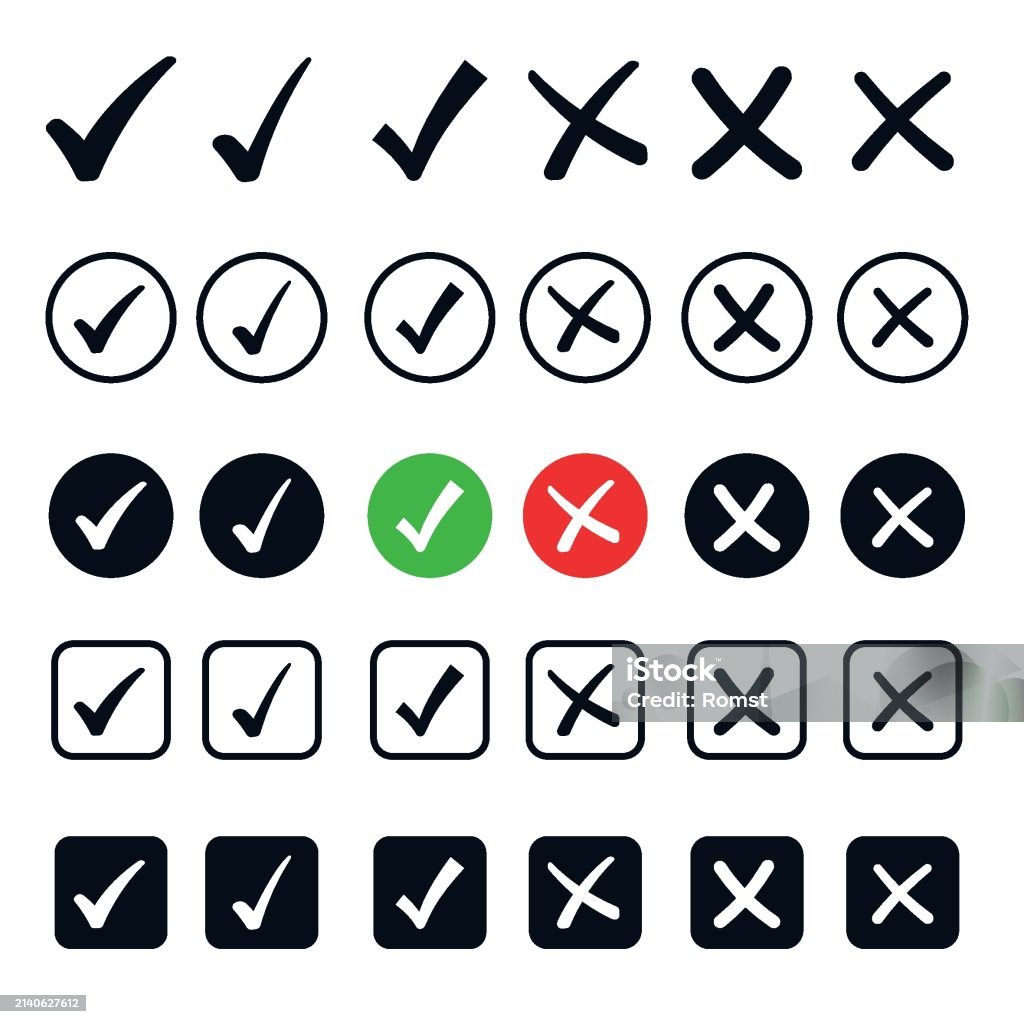 Check Mark Cross Symbols Flat Styles Check Mark Cross Symbols Accepted ... Check Mark Cross Symbols Flat Styles Check Mark Cross Symbols Accepted ...