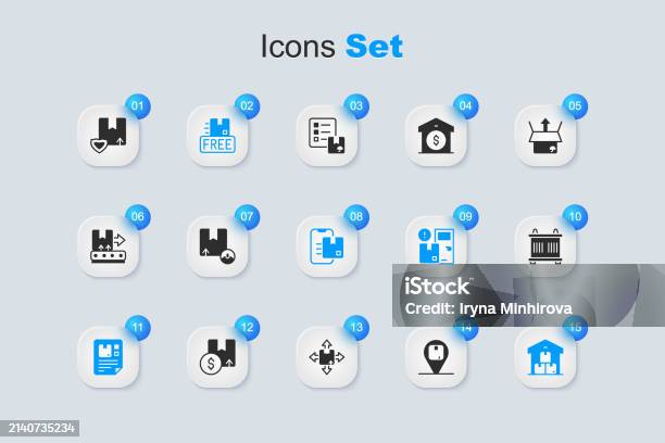 Set Location With Cardboard Box Carton Cardboard Free Symbol Waybill