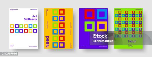 Template Laporan Abstrak Tata Letak Flyer Kreatif Desain Poster