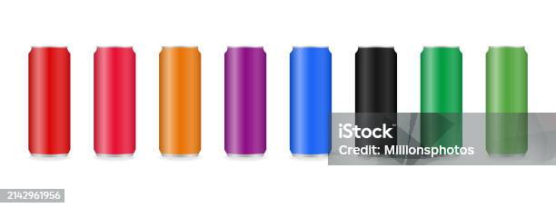Aluminium Realistis Bisa Minuman Minuman Logam Bisa Mockup Kaleng Logam