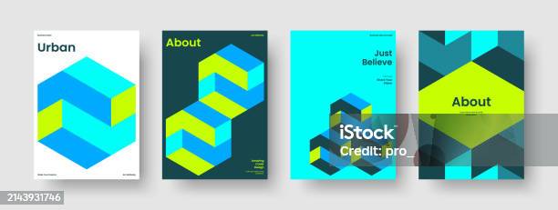 Tata Letak Brosur Terisolasi Template Sampul Buku Abstrak Desain Flyer