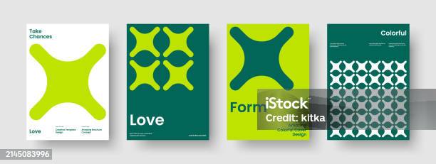 Tata Letak Laporan Kreatif Template Latar Belakang Abstrak Desain