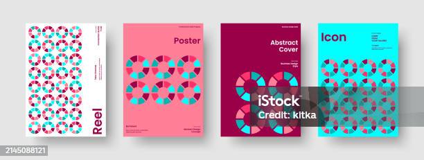 Desain Sampul Buku Geometris Tata Letak Laporan Modern Template Banner
