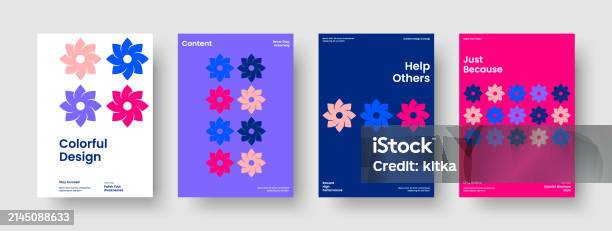 Desain Brosur Geometris Tata Letak Presentasi Bisnis Kreatif Template