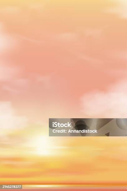 Sunset Sky Background Sunrise Cloud Orange Yellow Pink In Morning