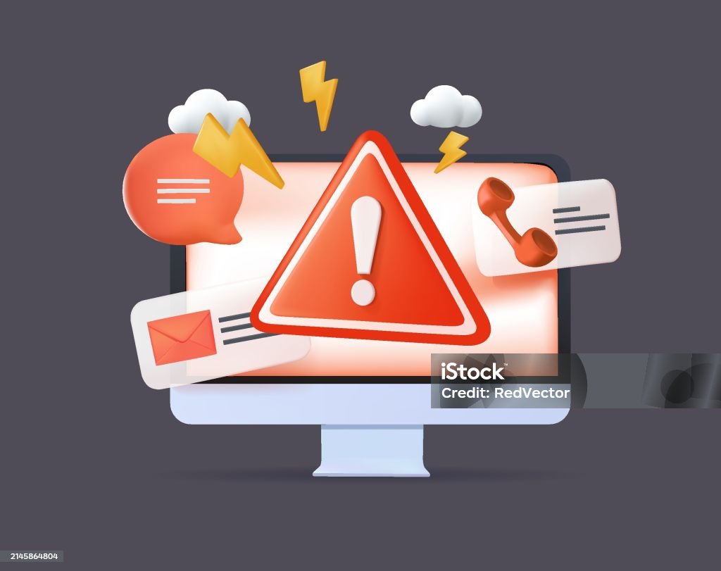 Malware Abstract 3d Concept Vector Illustration Malicious Software