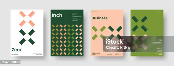 Tata Letak Flyer Modern Desain Laporan Terisolasi Template Latar
