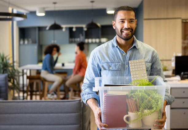 Free Stock Photo of Man Holding Box in Office | Download Free Images ...