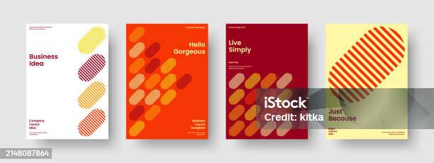 Template Sampul Buku Geometris Desain Laporan Modern Tata Letak Flyer