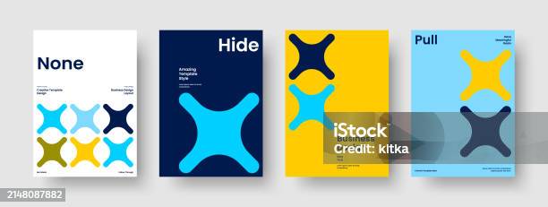 Tata Letak Flyer Abstrak Desain Brosur Terisolasi Template Presentasi