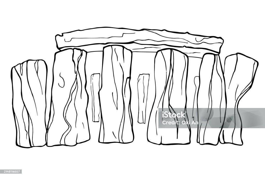 Vetores de Esboço De Tinta Do Monumento De Stonehenge Isolado No Fundo ... Vetores de Esboço De Tinta Do Monumento De Stonehenge Isolado No Fundo ...