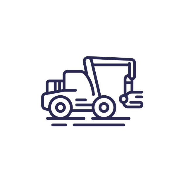 20 Feller Buncher Stock Illustrations Royalty Free Vector Graphics And Clip Art Istock