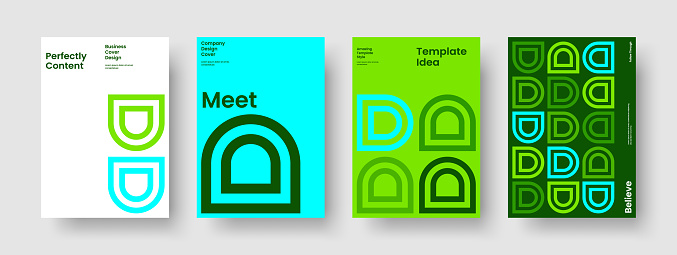 Tata Letak Flyer Abstrak Template Sampul Buku Modern Desain Banner