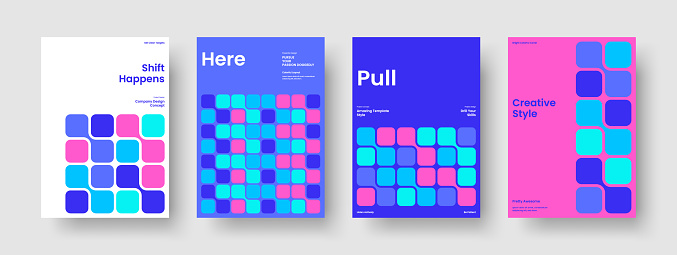 Template Sampul Buku Terisolasi Desain Banner Abstrak Tata Letak Latar