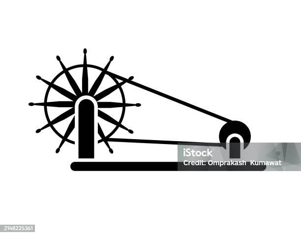 Charkha Icon Vector Best Flat Icon Stock Illustration - Download Image ... Charkha Icon Vector Best Flat Icon Stock Illustration - Download Image ...