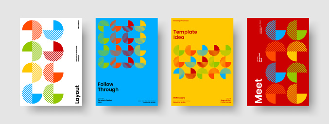 Template Laporan Modern Tata Letak Sampul Buku Yang Terisolasi Desain