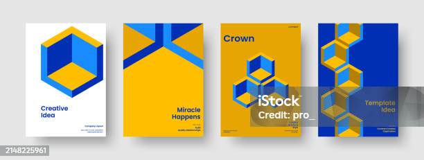 Tata Letak Presentasi Bisnis Geometris Template Laporan Modern Desain