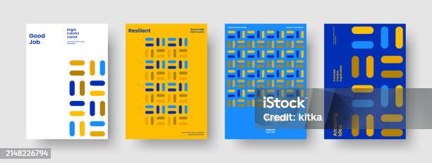 Template Poster Kreatif Desain Brosur Abstrak Tata Letak Laporan