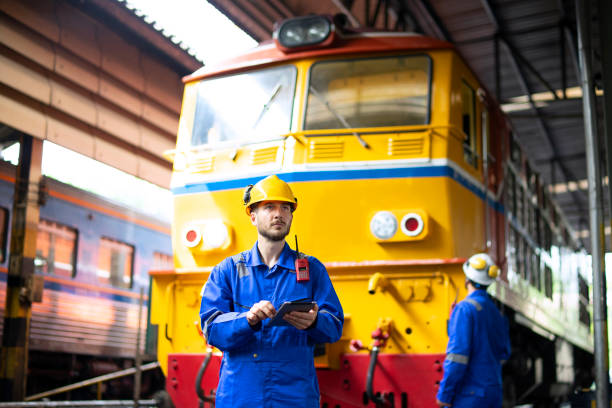 Free Stock Photo of Train station crew working on locomotive | Download ...