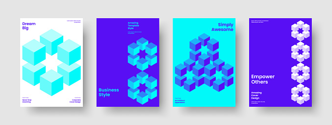 Tata Letak Presentasi Bisnis Kreatif Template Sampul Buku Abstrak