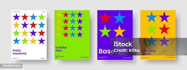 Tata Letak Flyer Abstrak Template Laporan Modern Desain Banner