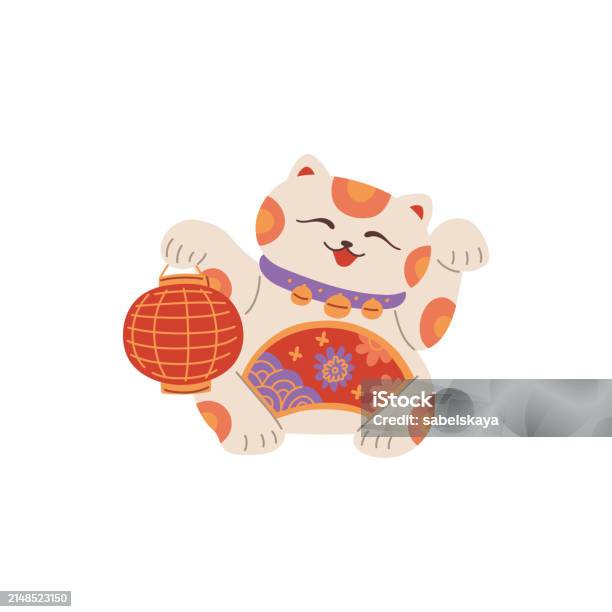 Patung Maneki Neko Jepang Dengan Lentera Jimat Simbol Kekayaan Kucing ... Patung Maneki Neko Jepang Dengan Lentera Jimat Simbol Kekayaan Kucing ...