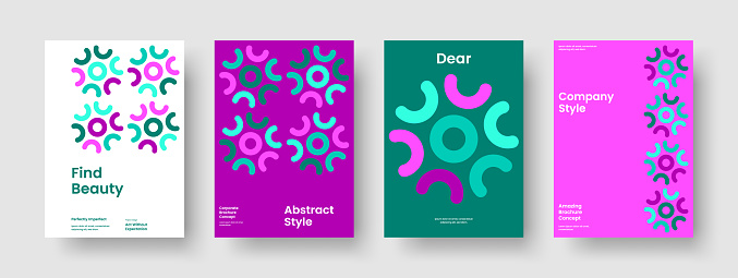 Template Flyer Abstrak Tata Letak Latar Belakang Modern Desain Banner