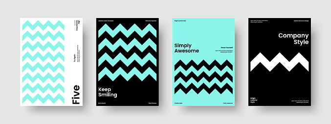 Desain Sampul Buku Geometris Tata Letak Laporan Kreatif Template Latar