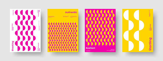 Template Poster Modern Tata Letak Sampul Buku Abstrak Desain Banner