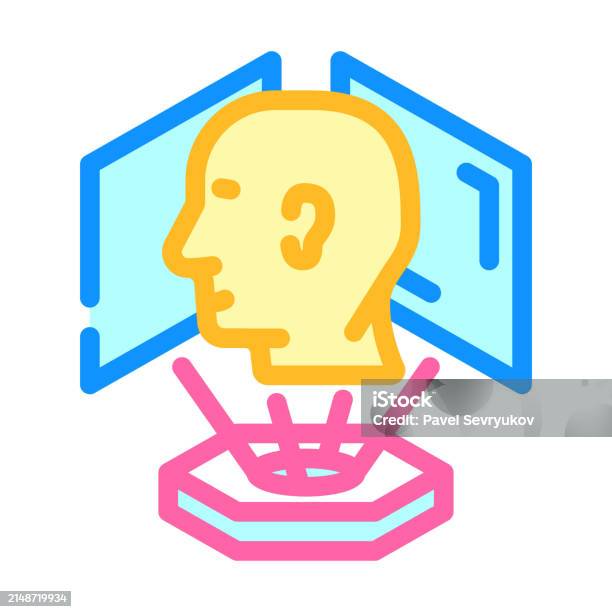 Virtual Lobby Color Icon Vector Illustration Stock Illustration ... Virtual Lobby Color Icon Vector Illustration Stock Illustration ...