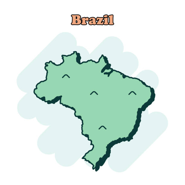 130 Mapa De Brasil Y Viajes Infografía Plantilla De Diseño Fotografías