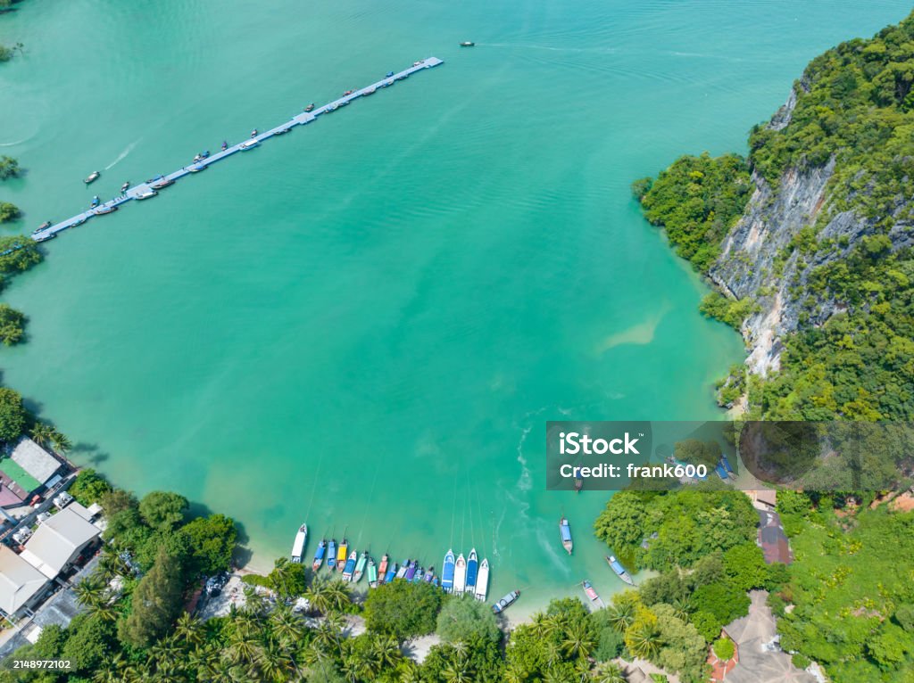 Aerial View Phra Nang Cave And And Beautiful Sand Railay Beach Ao Phra Nang Beach Ecosystem And