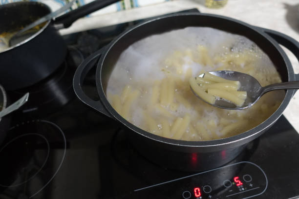 Free Stock Photo of Macaroni being cooked on boiling water | Download ...