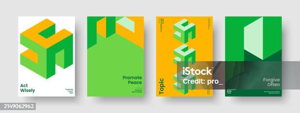 Desain Sampul Buku Abstrak Template Brosur Kreatif Tata Letak Laporan