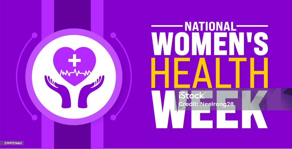 May Is National Womens Health Week Background Template Holiday Concept