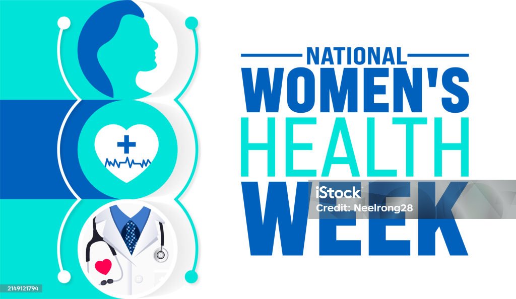May Is National Womens Health Week Background Template Holiday Concept