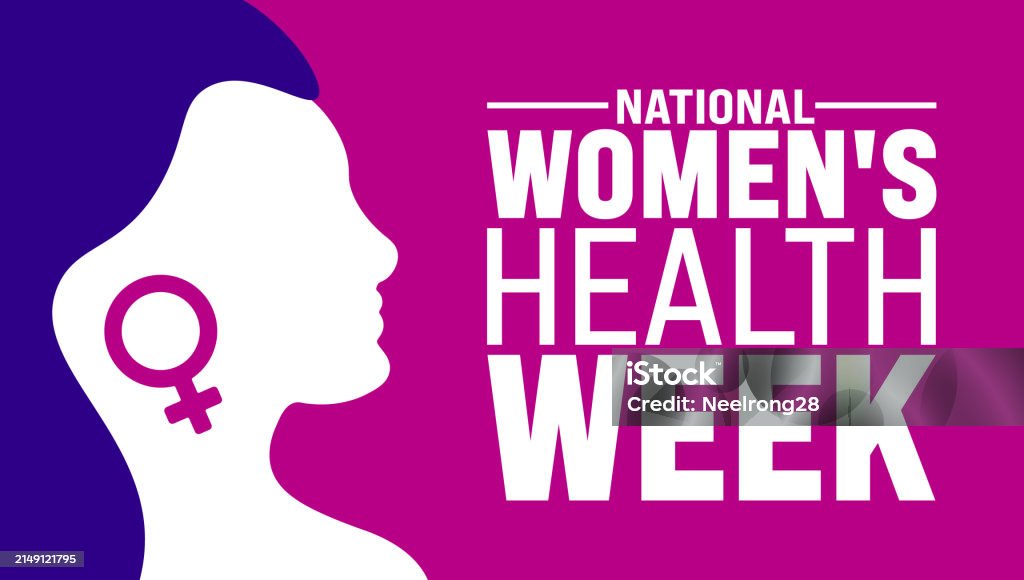 May Is National Womens Health Week Background Template Holiday Concept