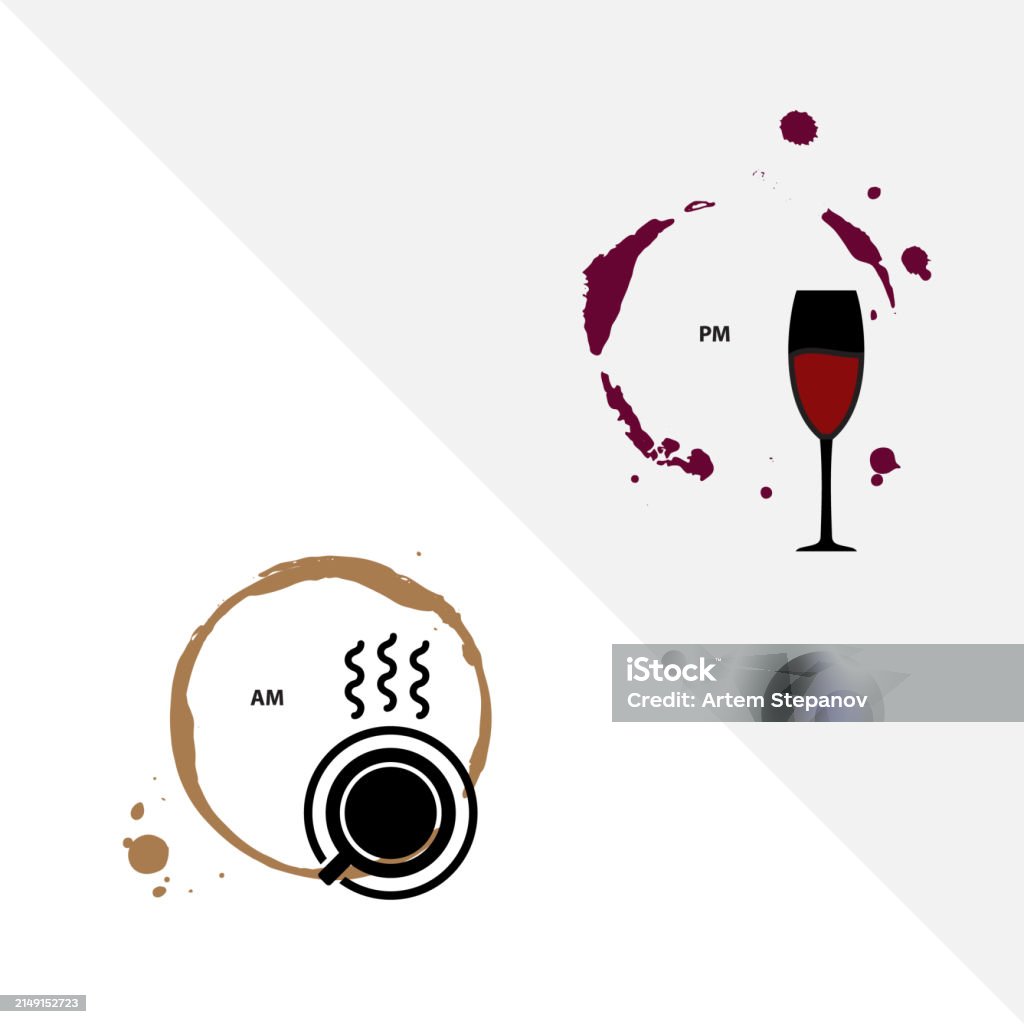 Vetores de Am Pm Icon Morning Coffee Time Evening Wine Time Symbol Day ... Vetores de Am Pm Icon Morning Coffee Time Evening Wine Time Symbol Day ...