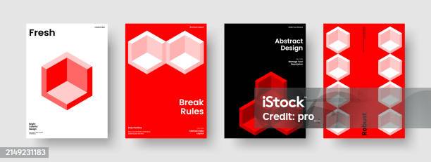 Desain Brosur Modern Tata Letak Poster Geometris Template Flyer Abstrak