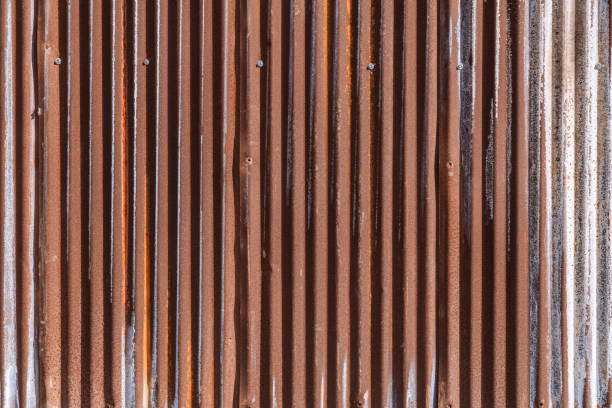 Free Stock Photo of Rusty corrugated metal sheet background texture ...